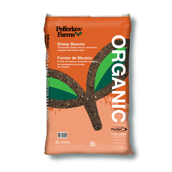 Pefferlaw Organic Sheep Manure 15Kg - Sheridan Nurseries