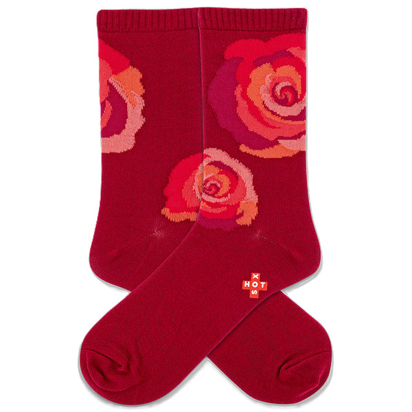 In Bloom Red Crew Socks - Sheridan Nurseries Online