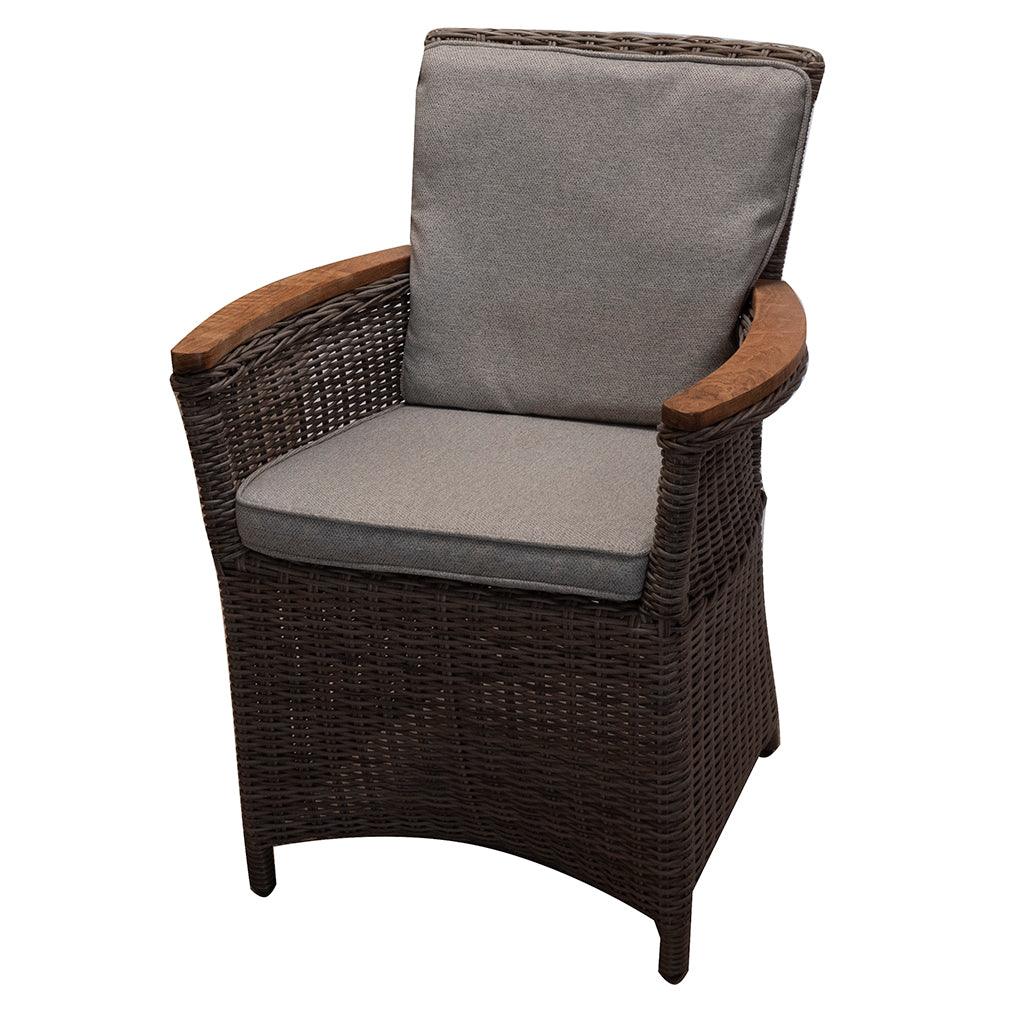 Boston Chair W/Teak Arms - Light Brown/Driftwood - Sheridan Nurseries ...